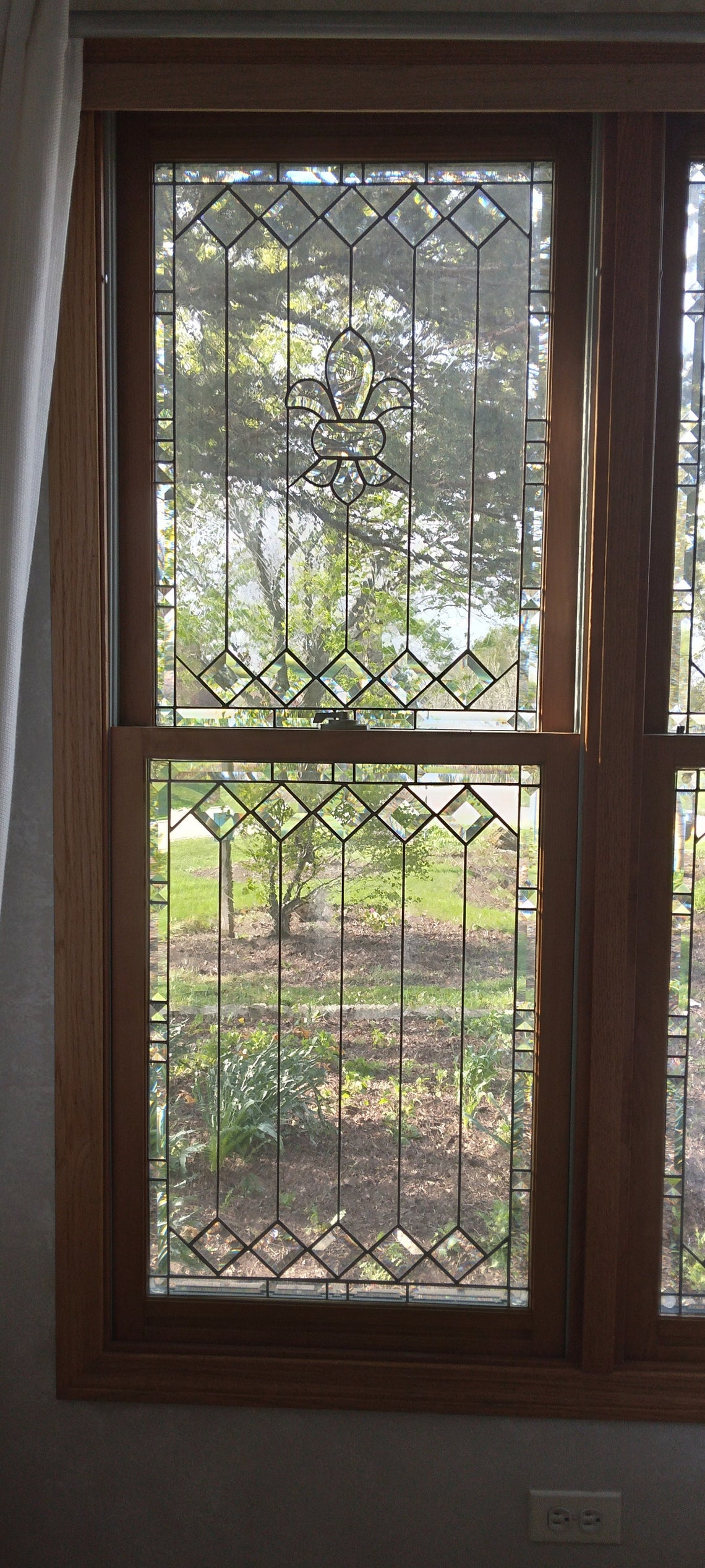 Double Hung Stained Glass Window Inserts - Etsy