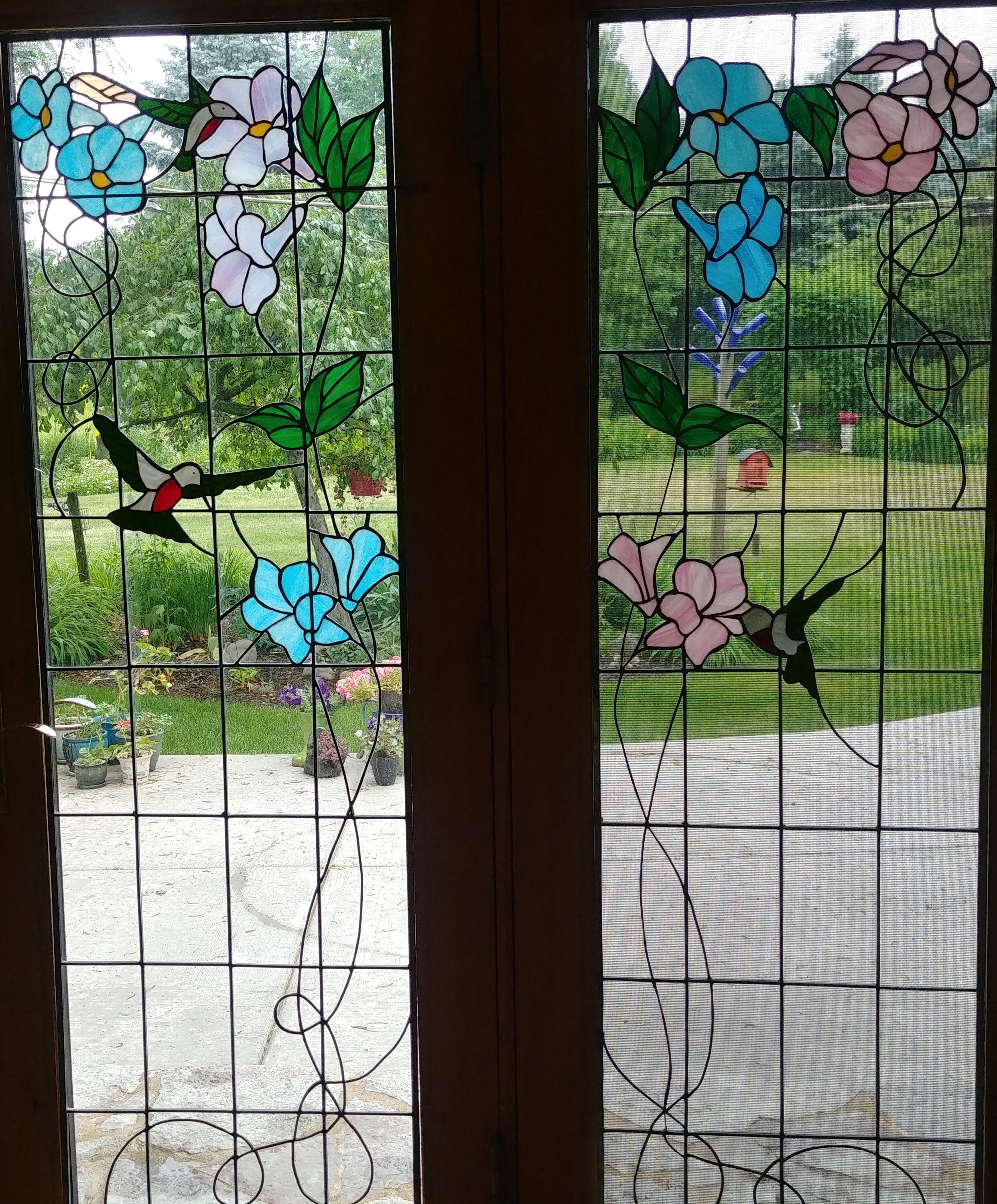 Custom Made Stained Glass Patio Door Inserts - Etsy