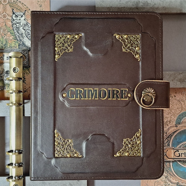 Leather Grimoire A5 - Etsy