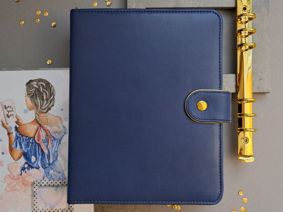 Blue A5 Planner Cover / A5 Planner Binder / Personalized Binder A5 ...