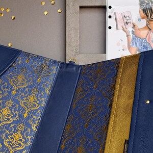 Blue A5 Planner Cover / A5 Planner Binder / Personalized Binder A5 ...