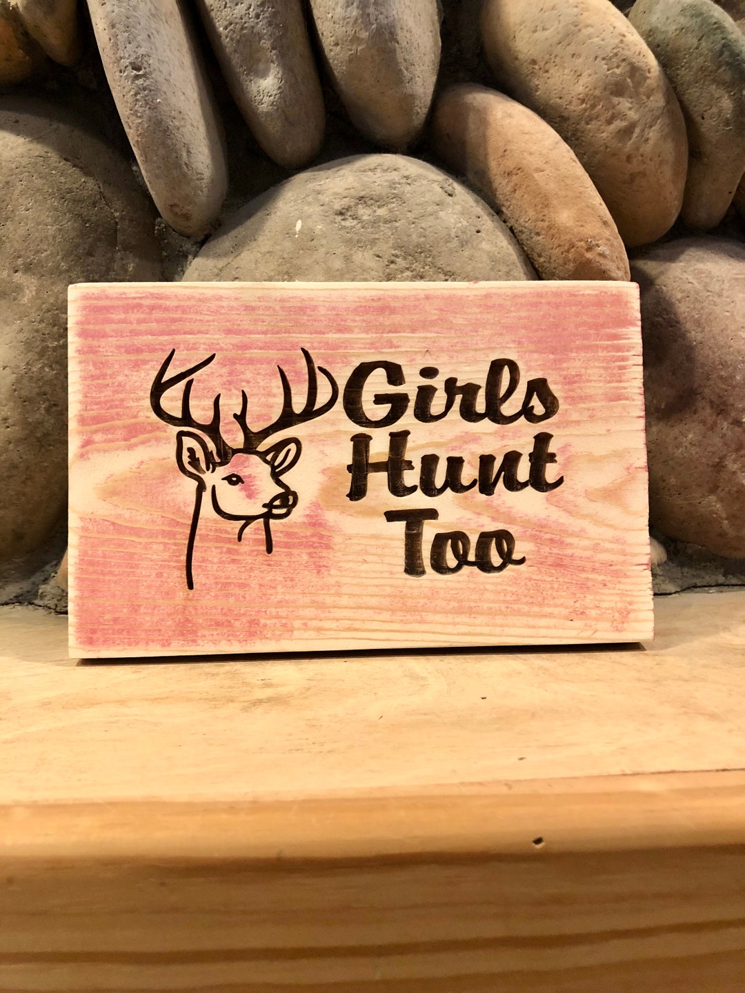Girls Hunt Engraved Sign - Etsy
