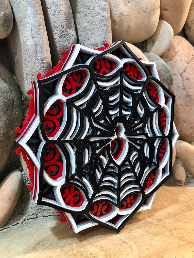 3D Spiderweb Mandala - Etsy