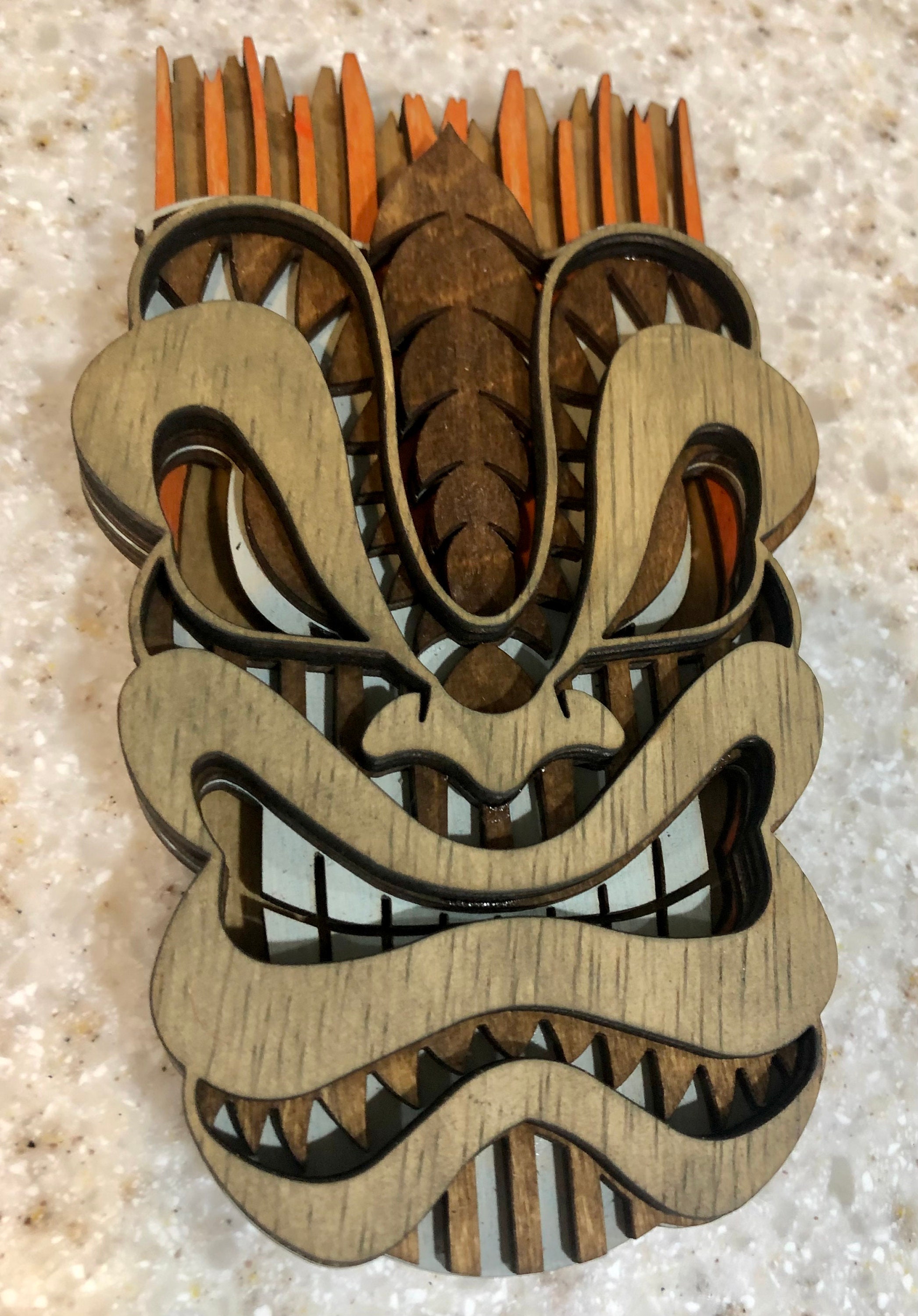 3D Tiki Head Magnets - Etsy