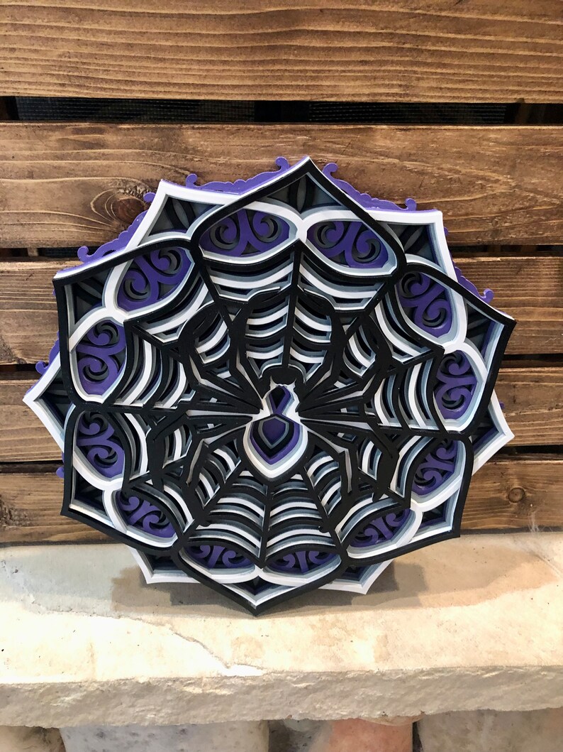 3D Spiderweb Mandala - Etsy