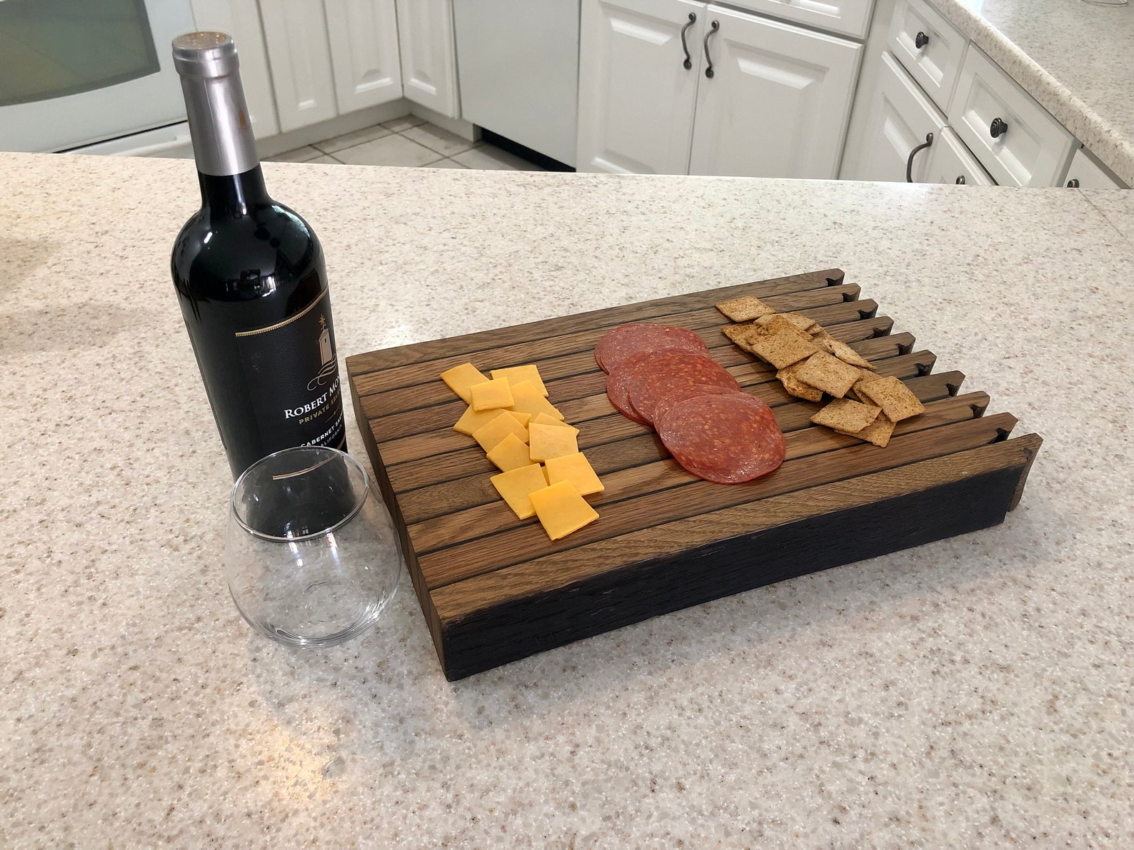 Bourbon Stave Cutting Board or Charcuterie Board - Etsy