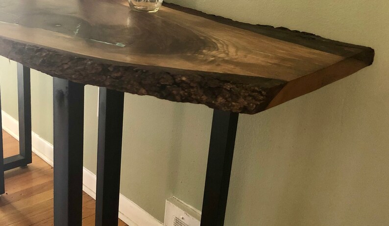 Live Edge Resin Filled Table - Etsy
