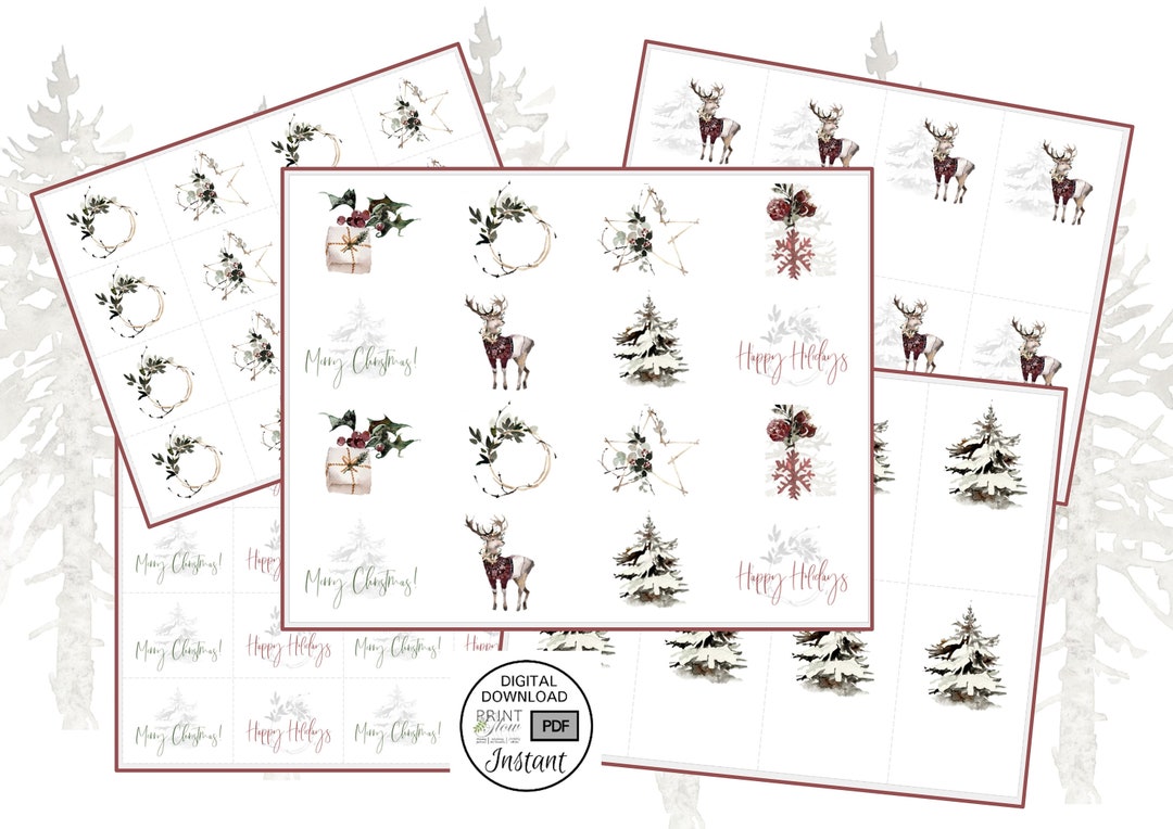 Holiday Gift Tags: Printable Tags | Digital Gift Tags | Christmas Gifts ...