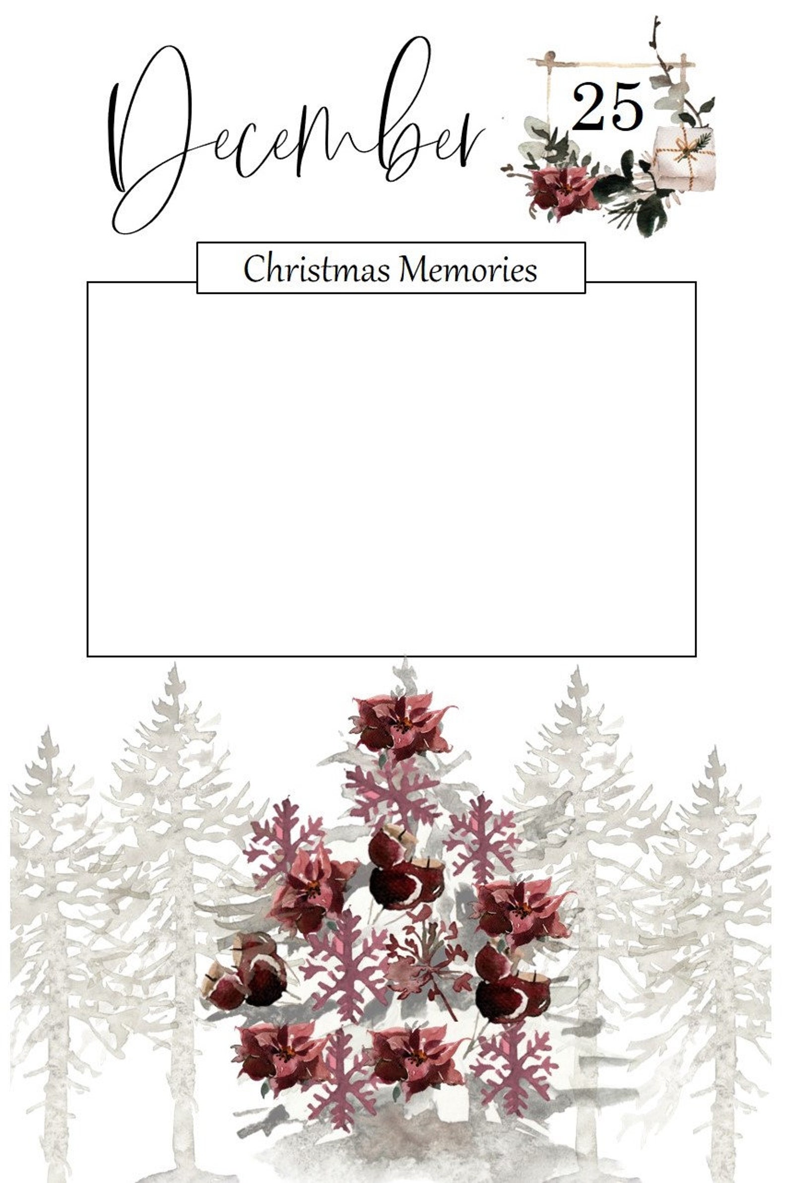 Holiday Journal : Printable | Digital Journal | Christmas Memories ...
