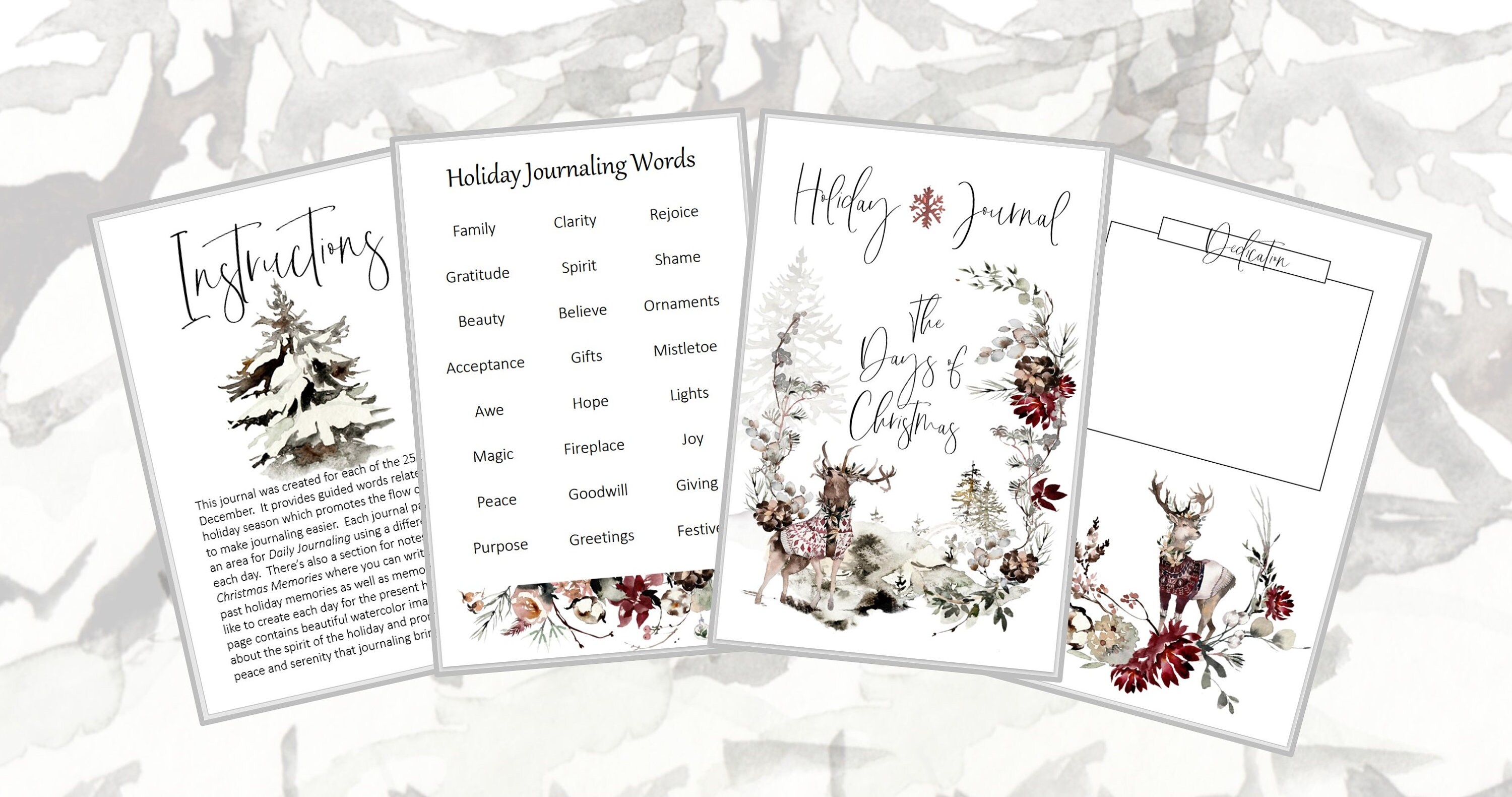Holiday Journal : Printable | Digital Journal | Christmas Memories ...