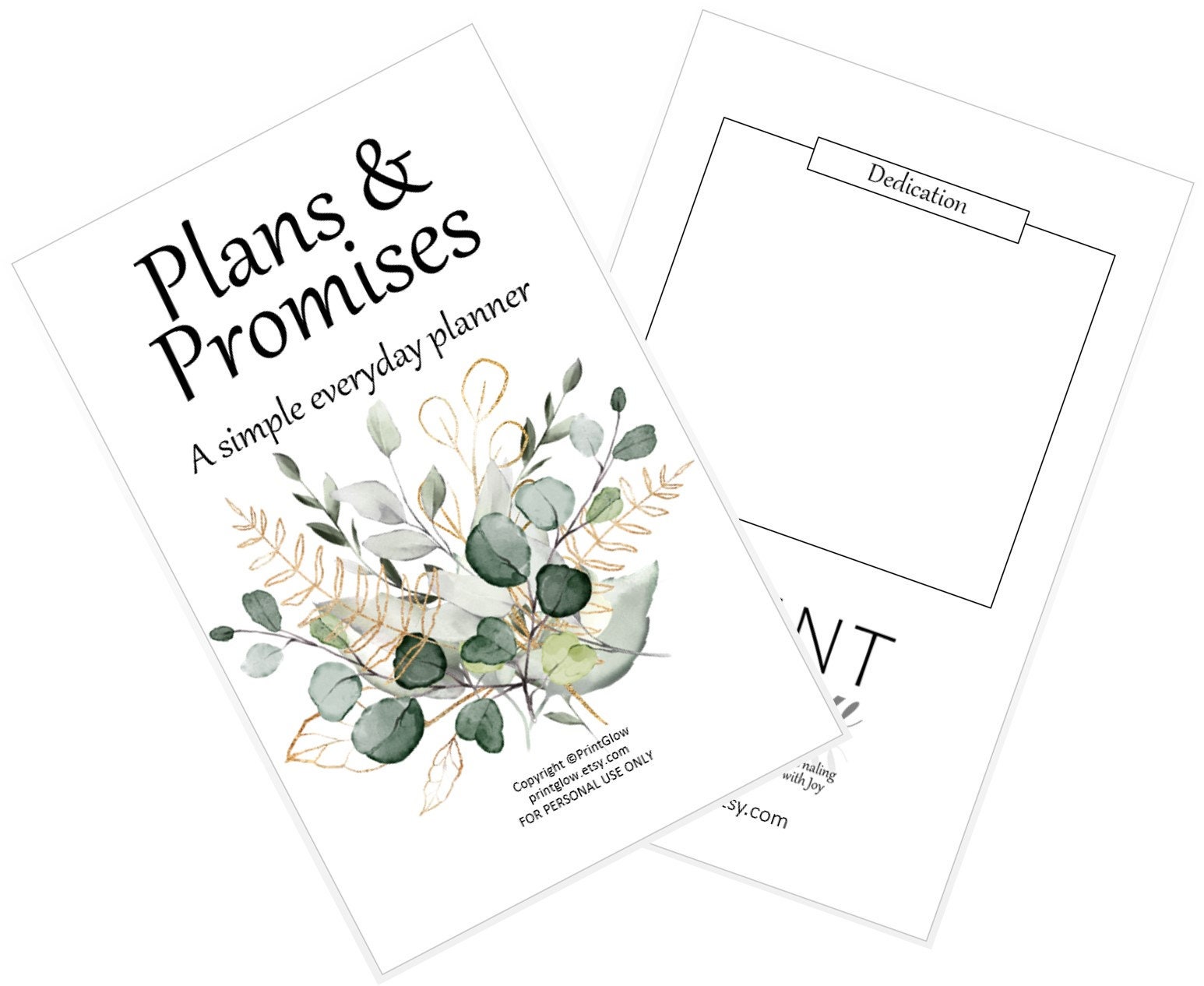 Foliage Plans & Promises Planner: Printable Digital Planner - Etsy