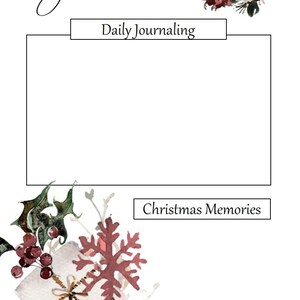 Holiday Journal : Printable | Digital Journal | Christmas Memories ...