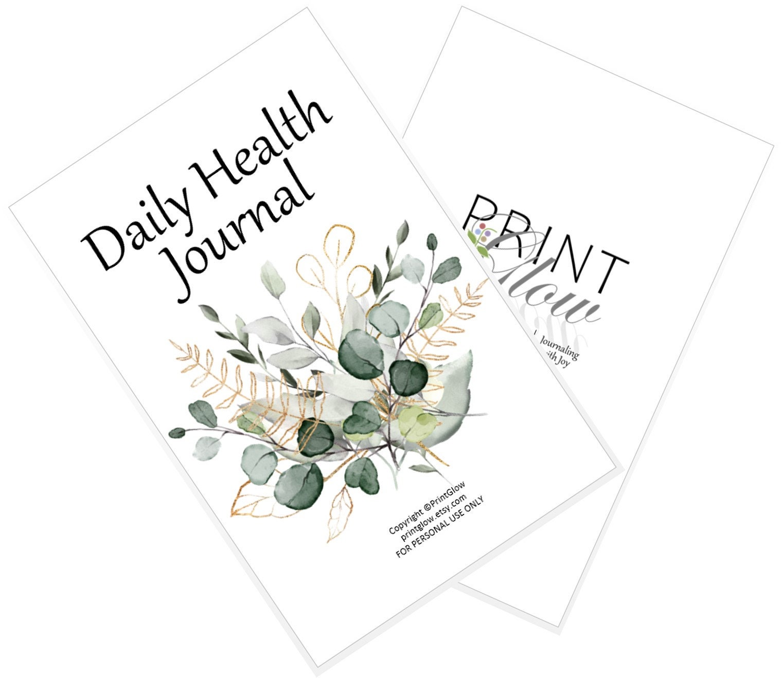 Foliage Daily Health Journal: Printable Digital Health Journal Medical ...