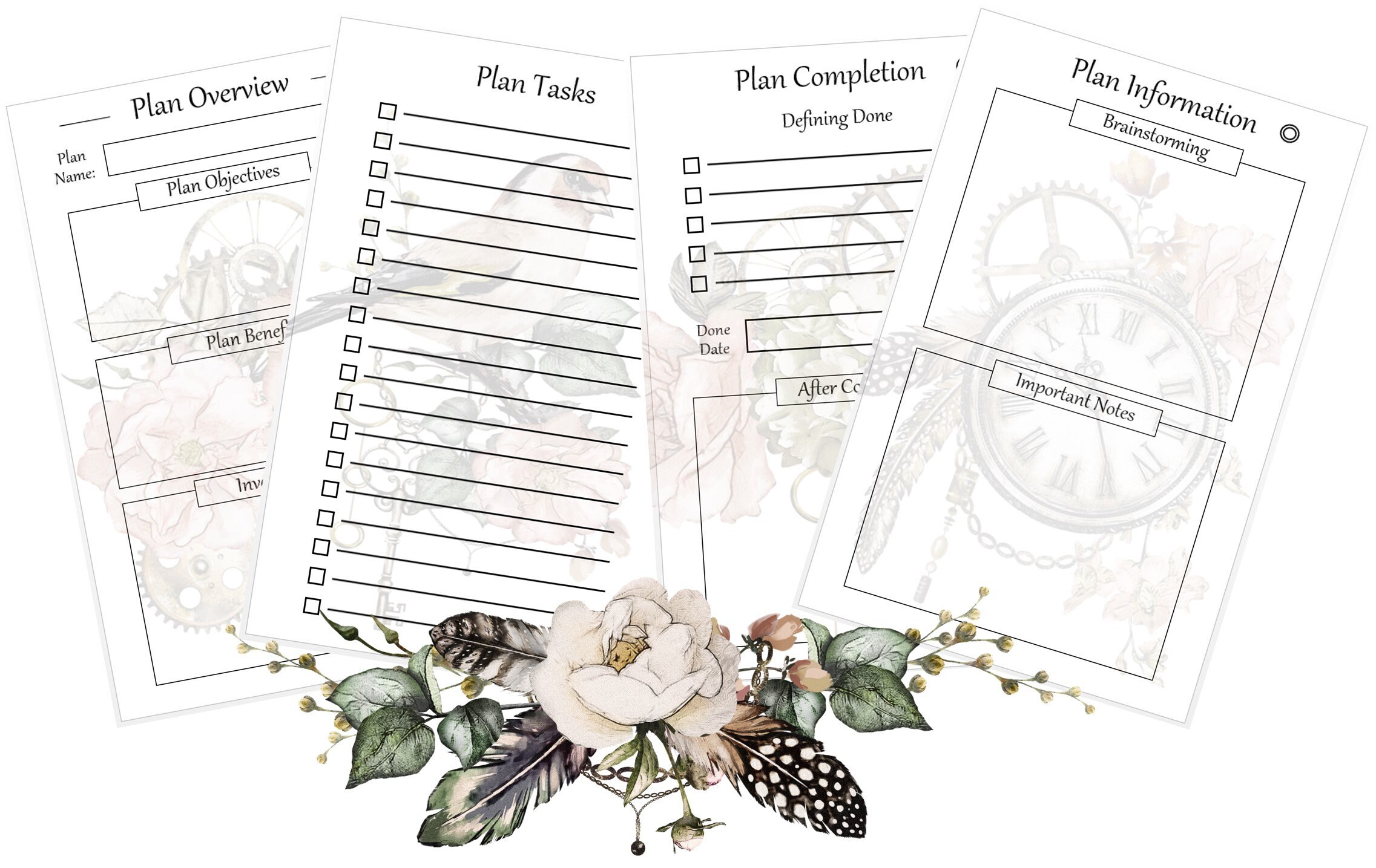 Vintage Projects | Plans | People Planner: Printable | Digital Planner ...