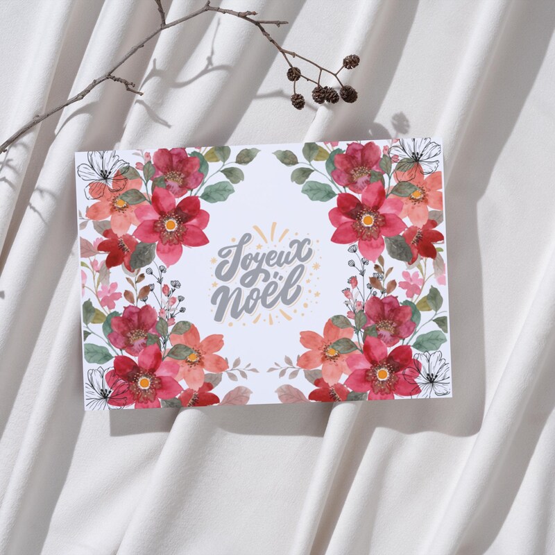 Joyeux Noel Card - Etsy