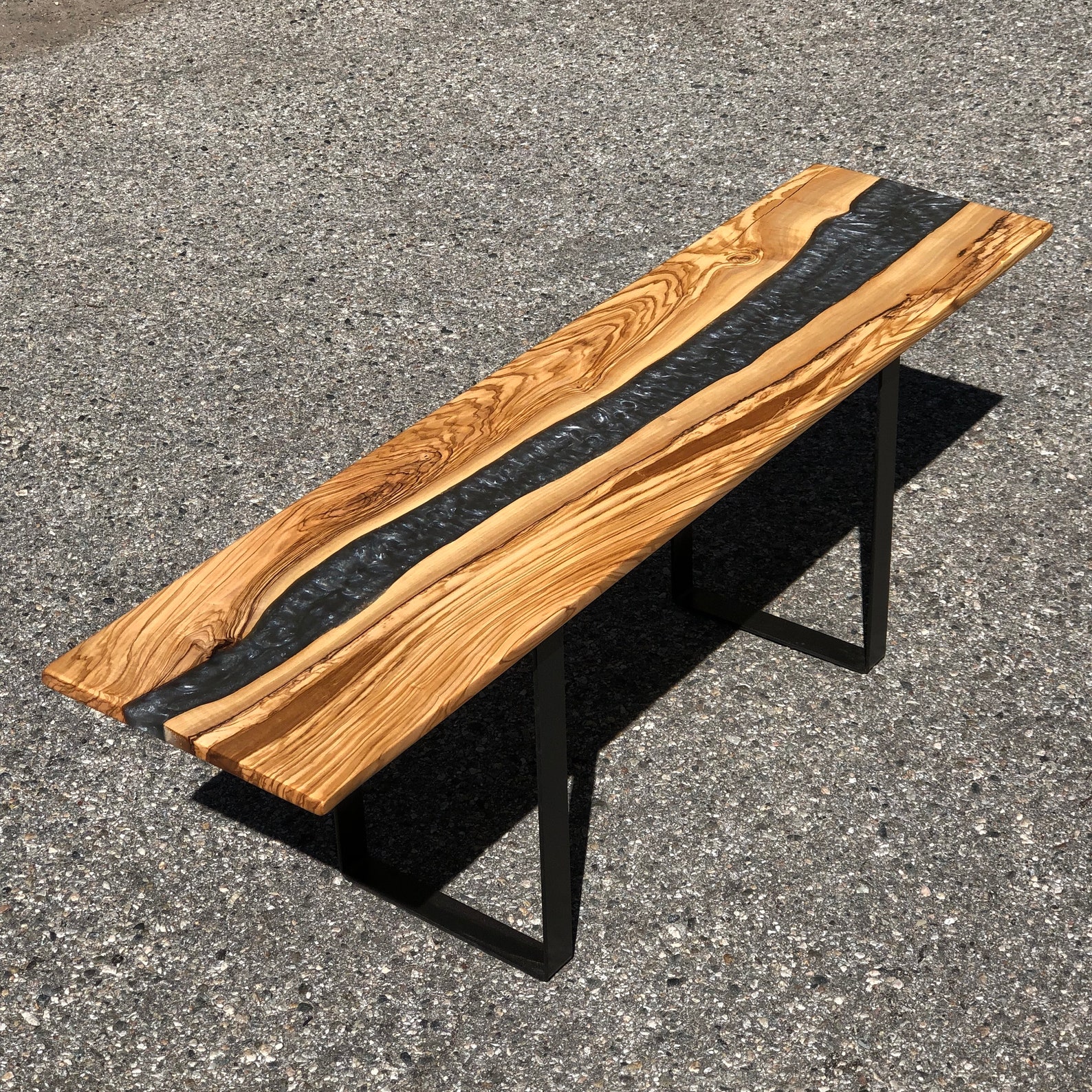 Live Edge Resin Coffee Table - Etsy