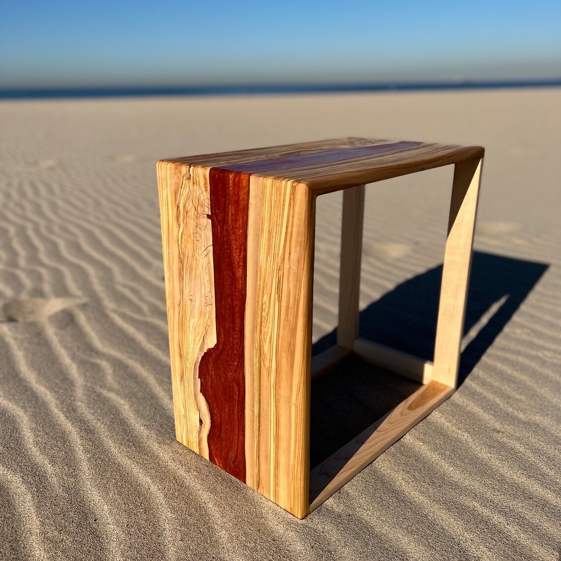 Live Edge Waterfall End Table - Etsy