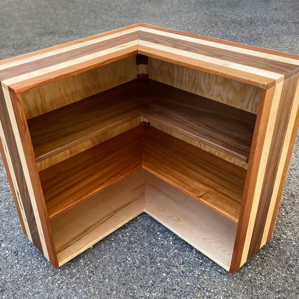 Corner Bookcase - Etsy