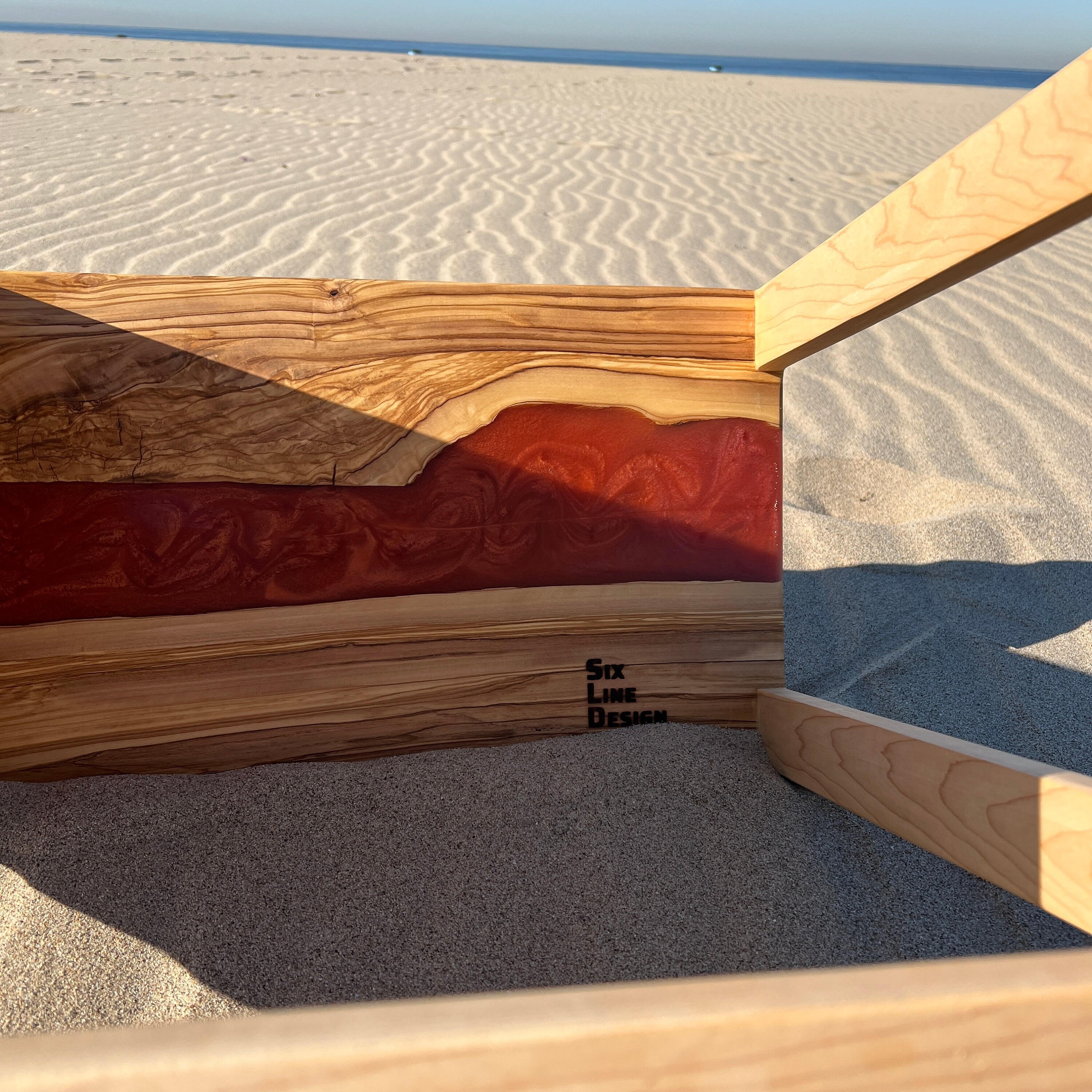 Live Edge Waterfall End Table - Etsy