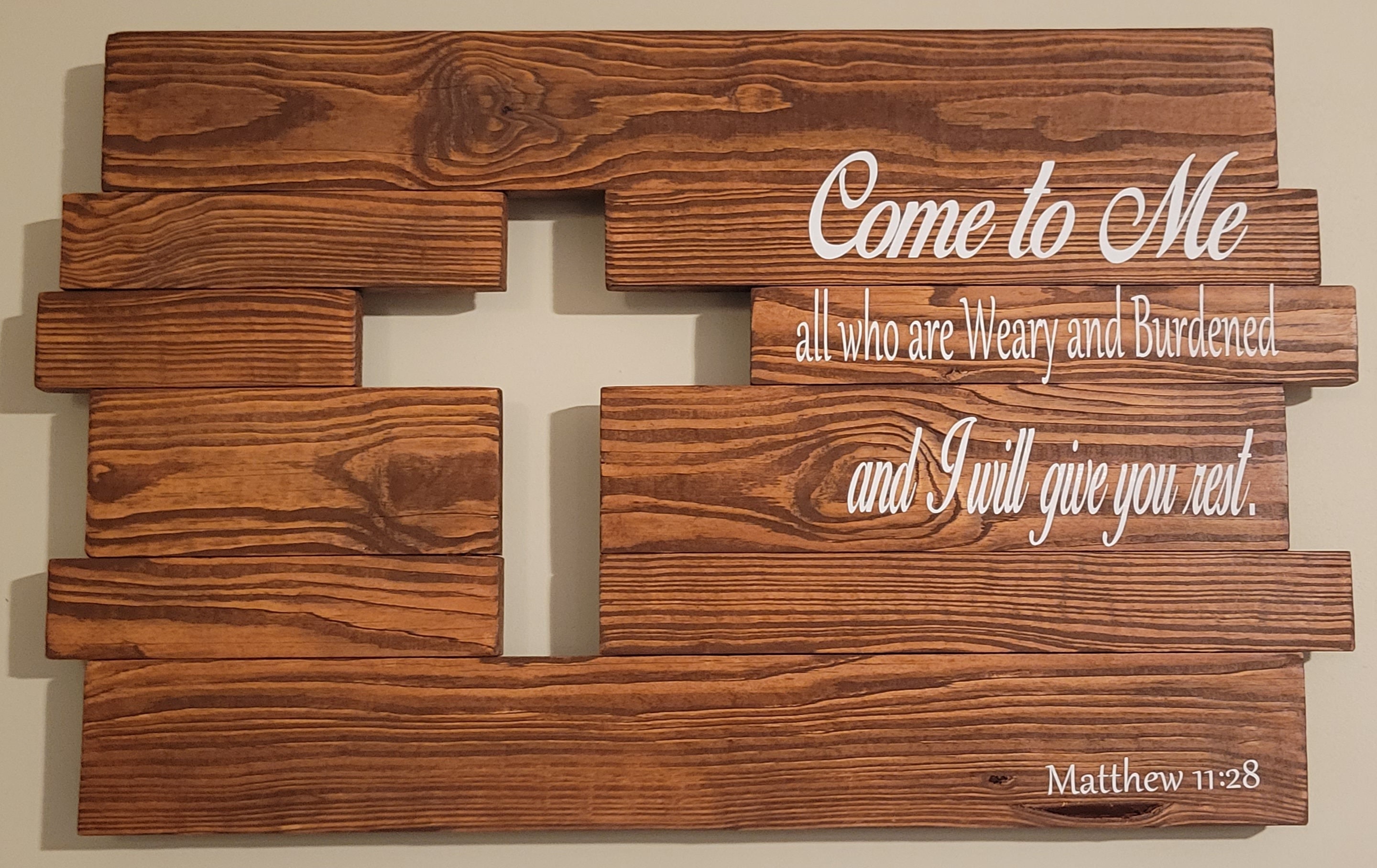 Rustic Wooden Cross Sign - Etsy