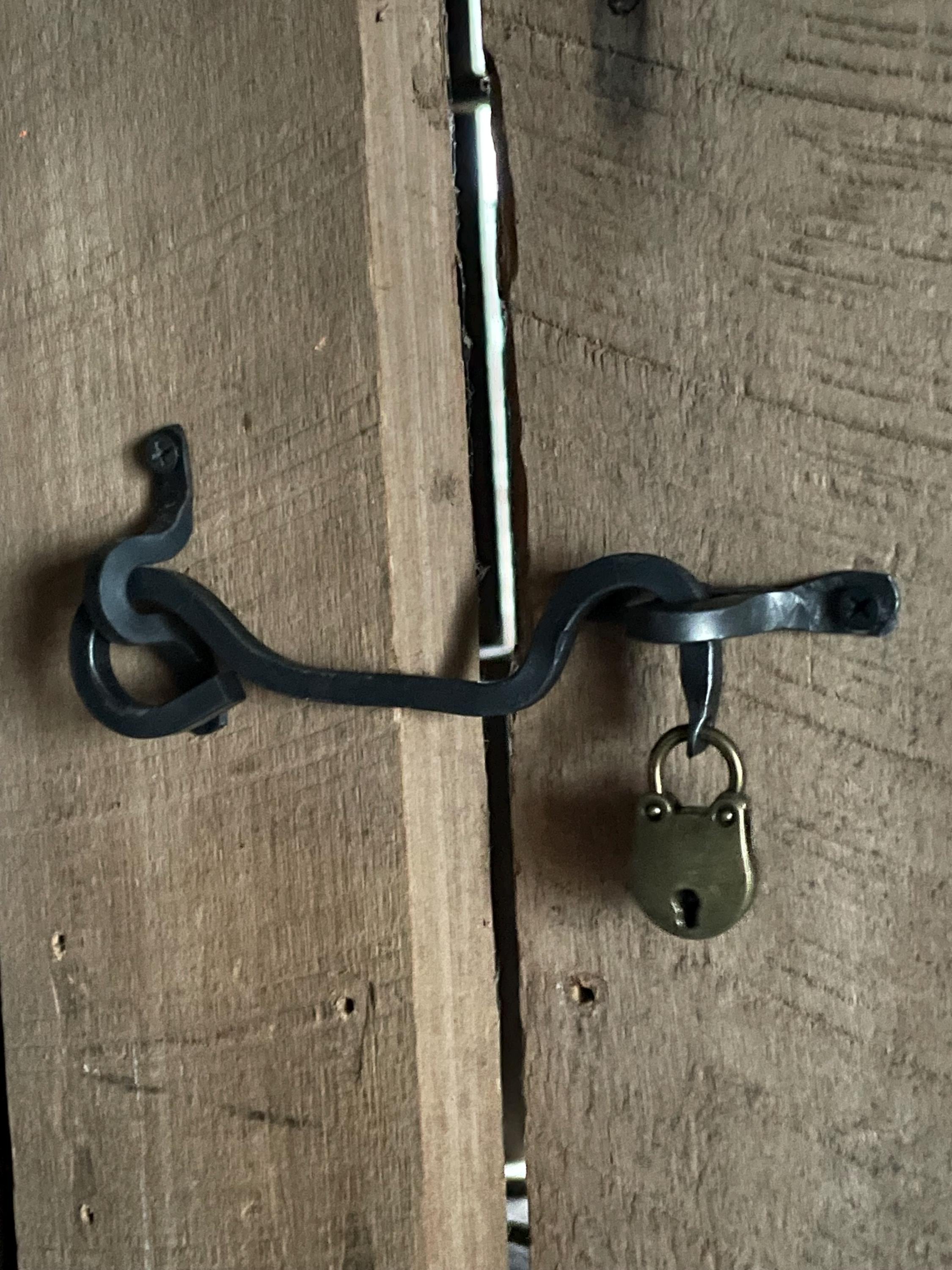Forged Hook Latch With Lock - Etsy