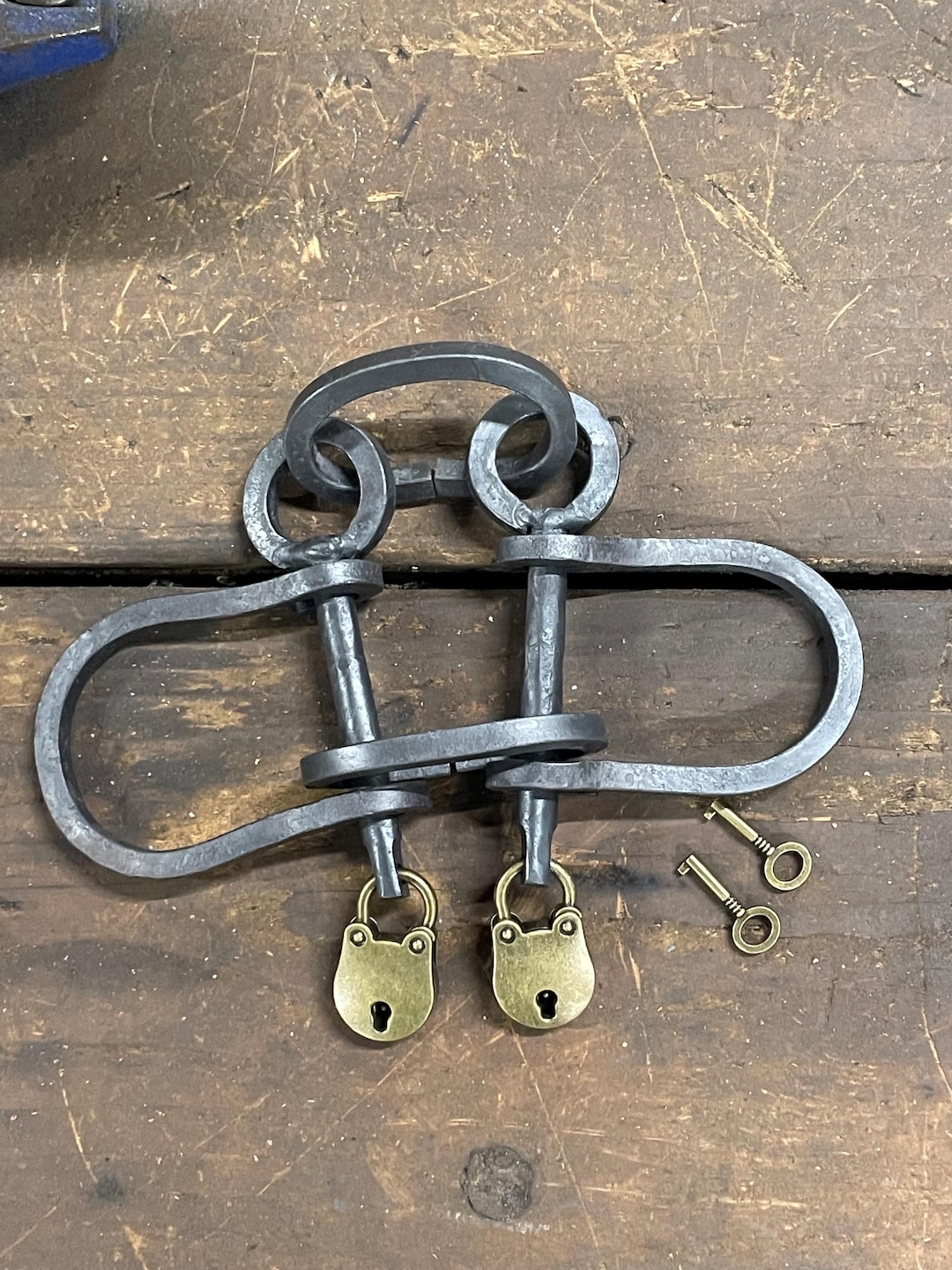 Forged Medieval Style Shackle Cuffs - Etsy