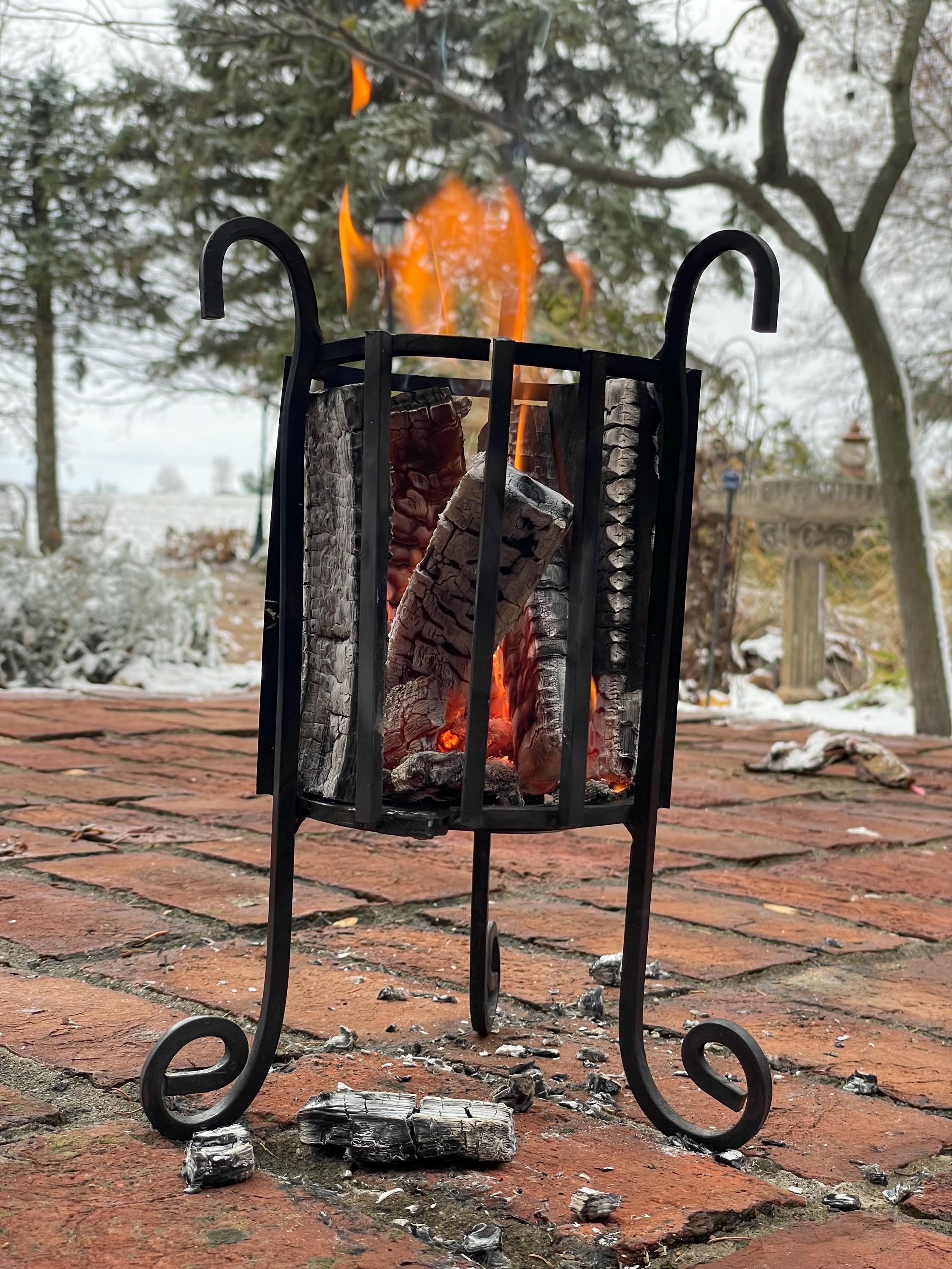Forged Brazier Fire Basket - Etsy
