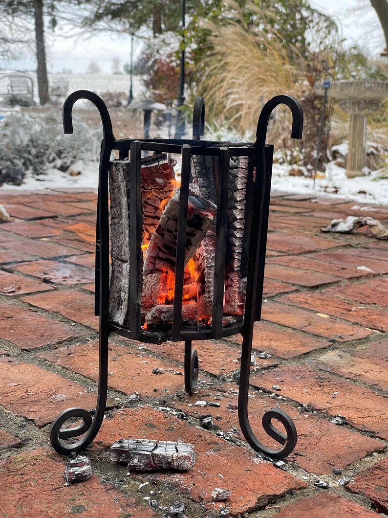 Forged Brazier Fire Basket - Etsy