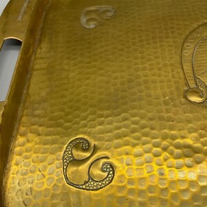 French Basque Arts and Crafts Brass Tray by Mugaritz About 1910 - Etsy