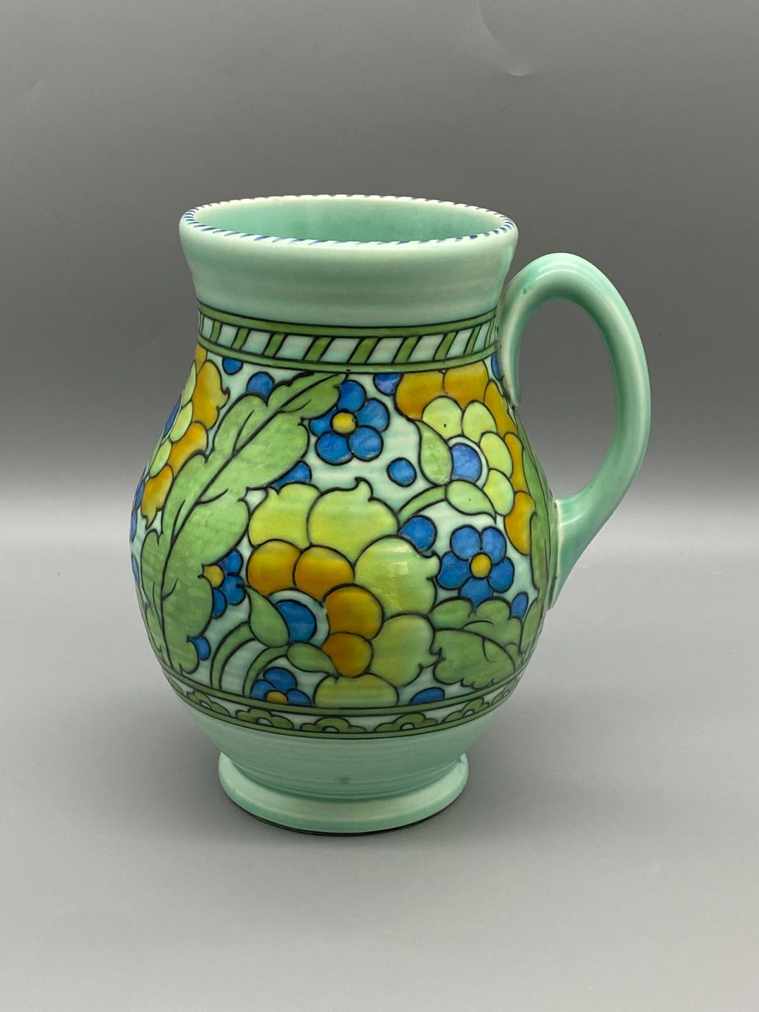 Charlotte Rhead “persino” #3052 Design Jug Made by Crown Ducal in 1933/ ...