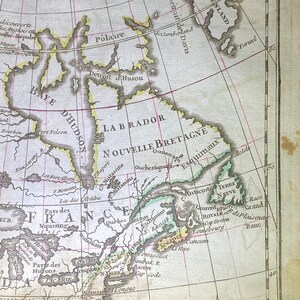 Original Le Rouge Map of French Colonies in North America 1748 - Etsy