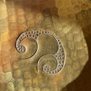 French Basque Arts and Crafts Brass Tray by Mugaritz About 1910 - Etsy