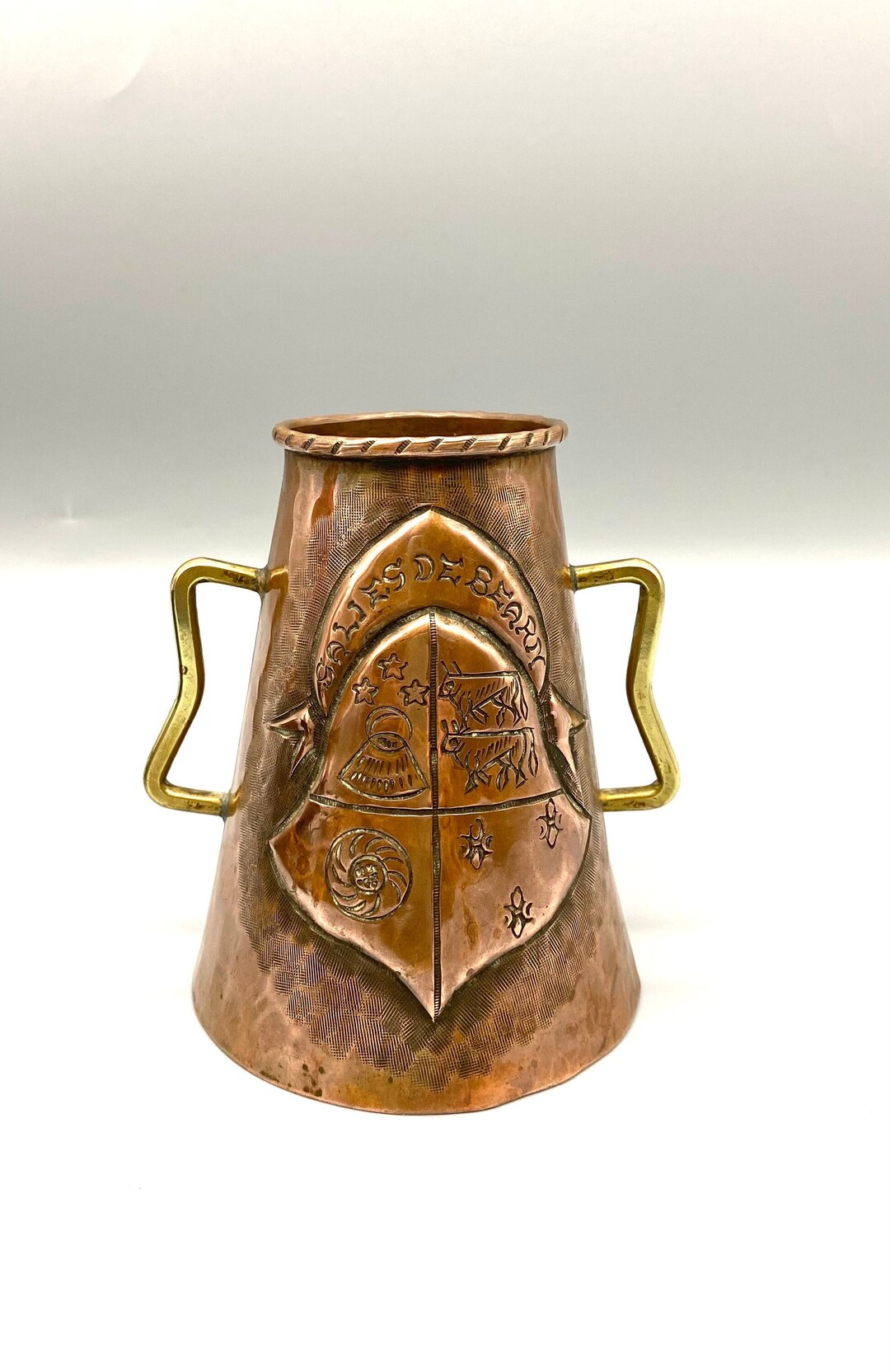 Arts and Crafts French Basque Copper Miniature Milk Pail by Mugaritz - Etsy