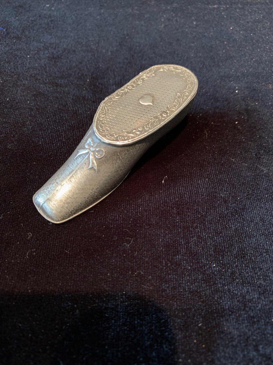 Victorian Pewter Shoe Snuff Box - Etsy