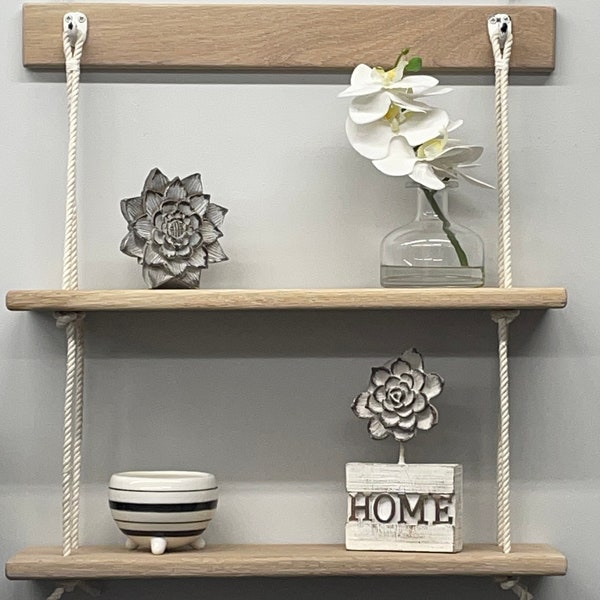 Hanging Rope Shelf - Etsy
