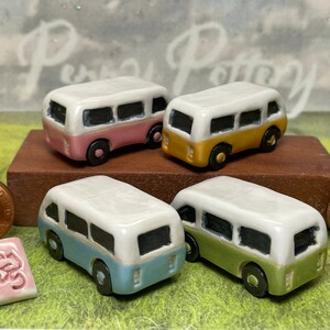 Miniature Ceramic Campervans / Caravanette / Bus / Minibus - Various ...