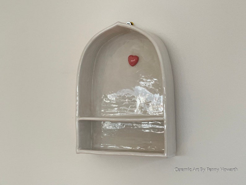 Pottery Shrine or Altar. Arch With Pink Heart. Handmade & Unique ...