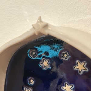 Pottery Shrine or Altar. Dark Blue Night Sky Embossed With Stars ...