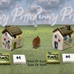 Flower Houses. Miniature Ceramic Cottage Designs. Handmade by Collected ...