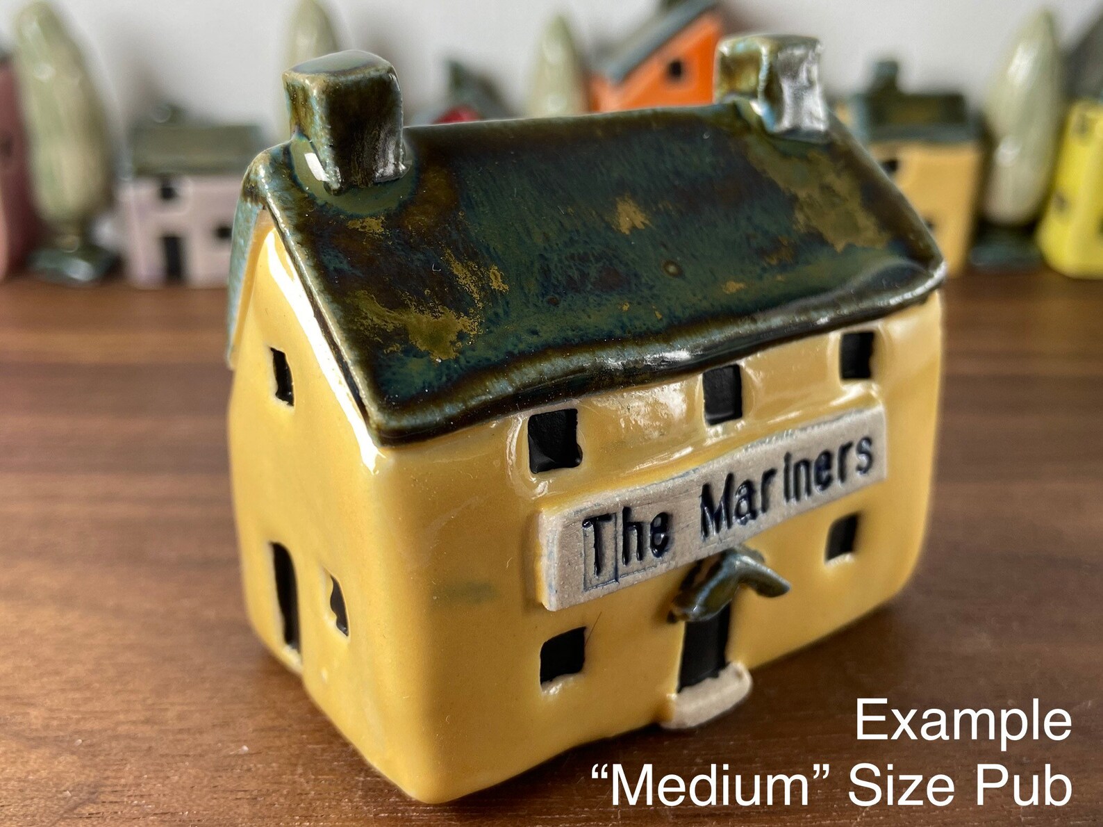 Custom your Name Miniature Ceramic Olde British Pub / Inn / - Etsy