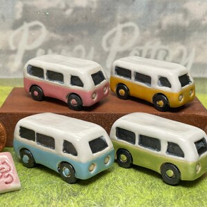 Miniature Ceramic Campervans / Caravanette / Bus / Minibus - Various ...
