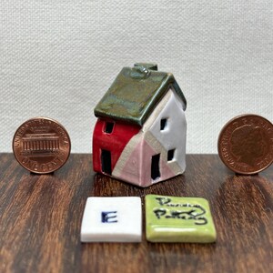 Miniature Ceramic Geometric Abstract Houses Limited Edition Beautiful ...