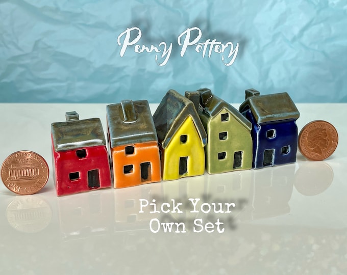 Tiny Houses / Ceramic Houses / Home Decor - Etsy