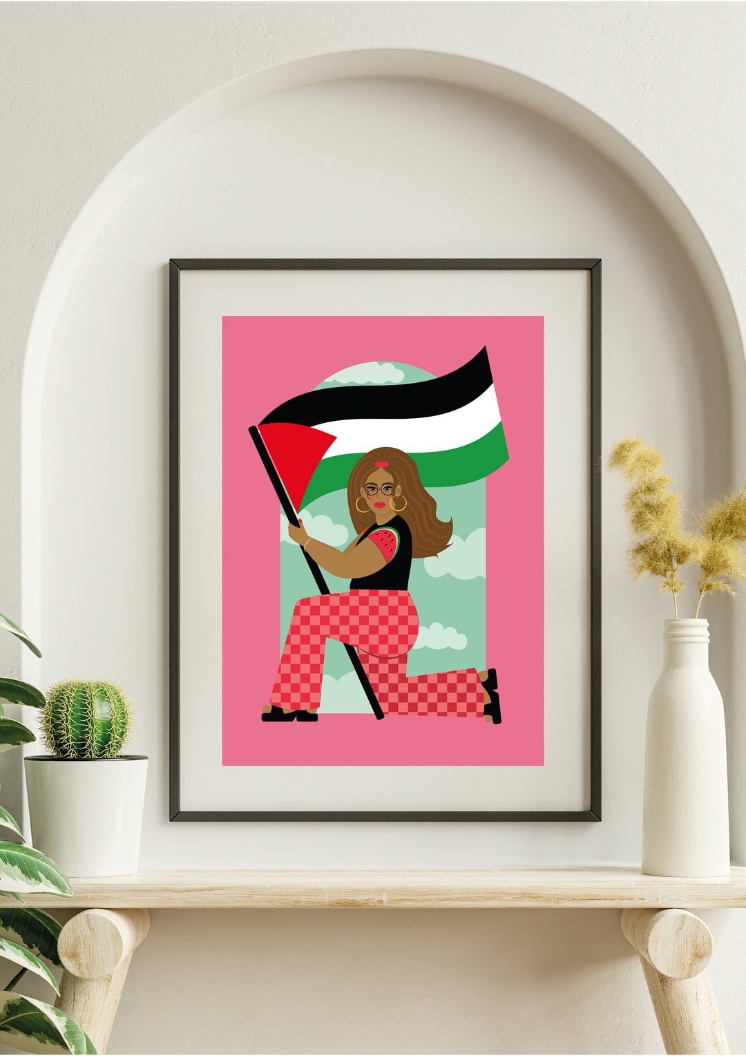 Palestine Flag Fundraising Print - Etsy
