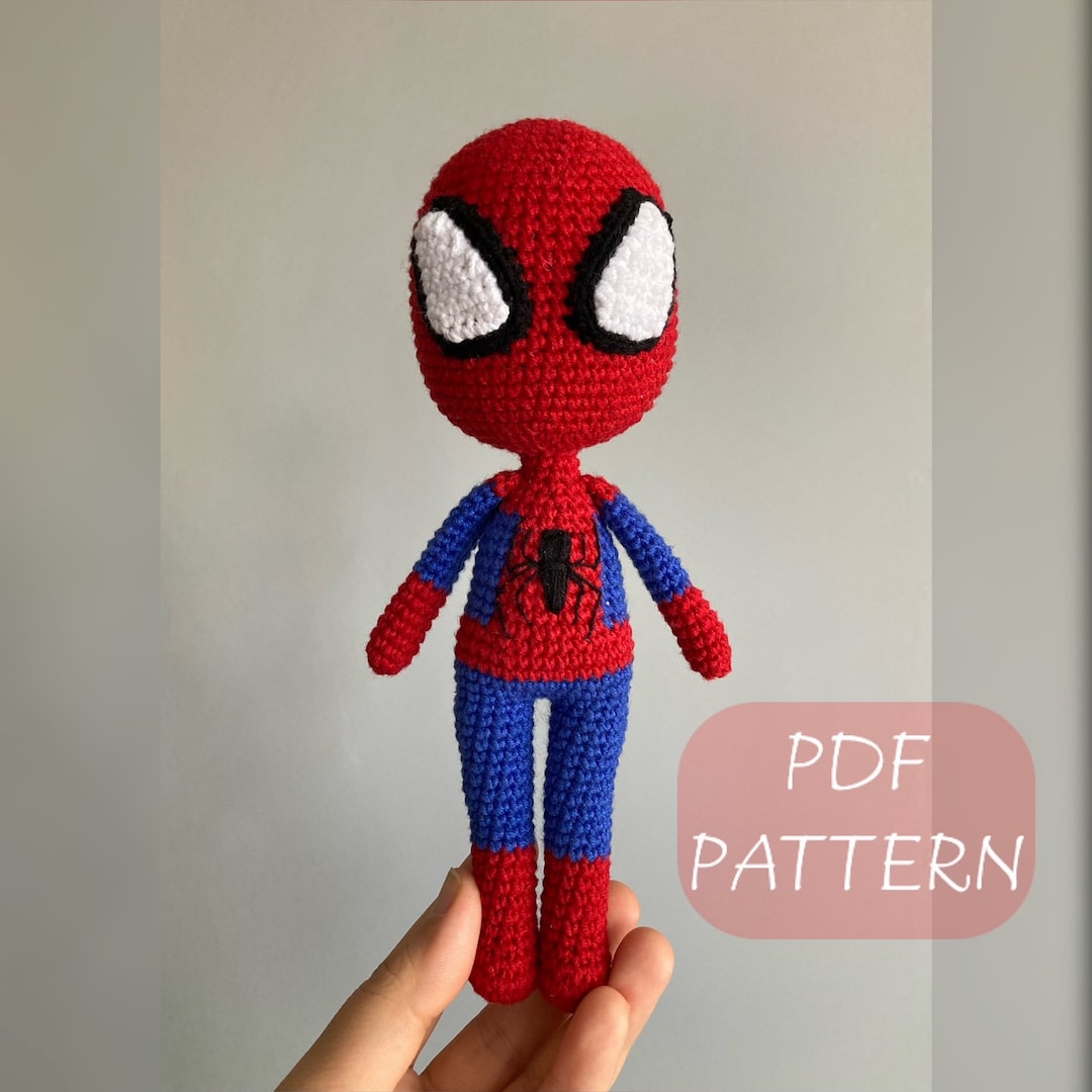 Spiderman Crochet Pattern / Amigurumi Spiderman Pattern / Crochet ...