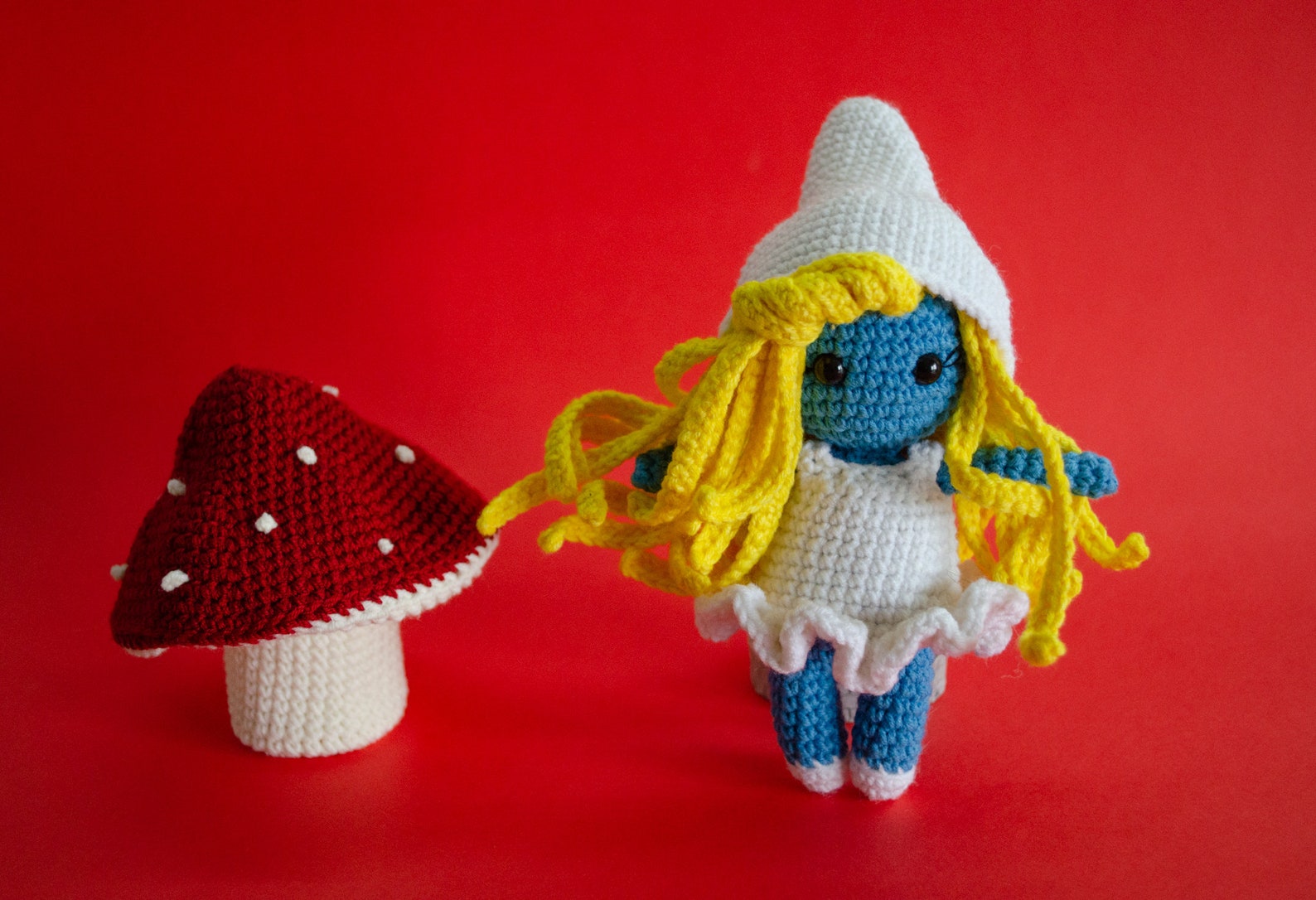 Smurfs Mushroom Crochet English Pattern, Smurfs House Pattern ...