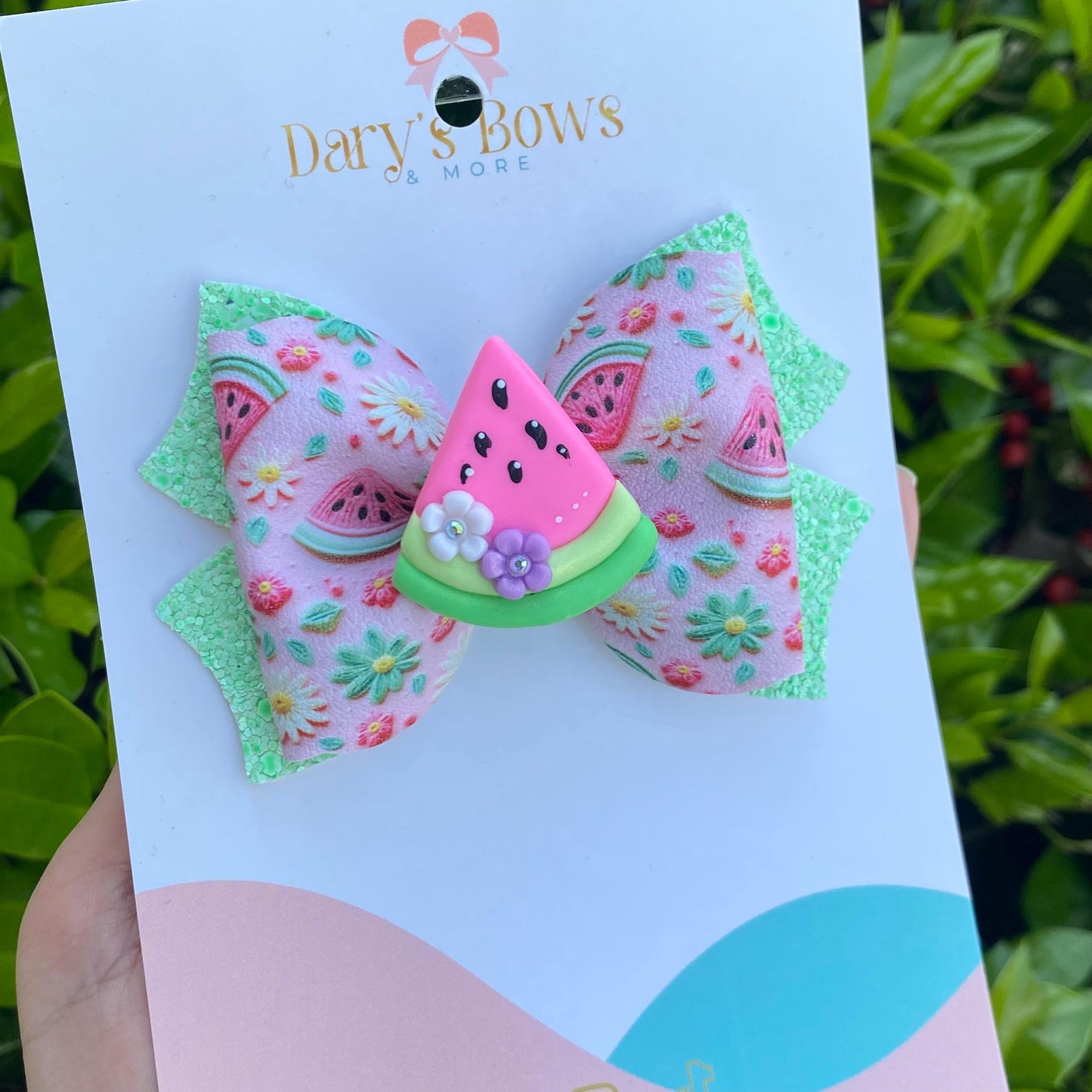 Watermelon Bow, Pink Bow, Clay Bow, Toddler Bow, Baby Bows, Bows for ...