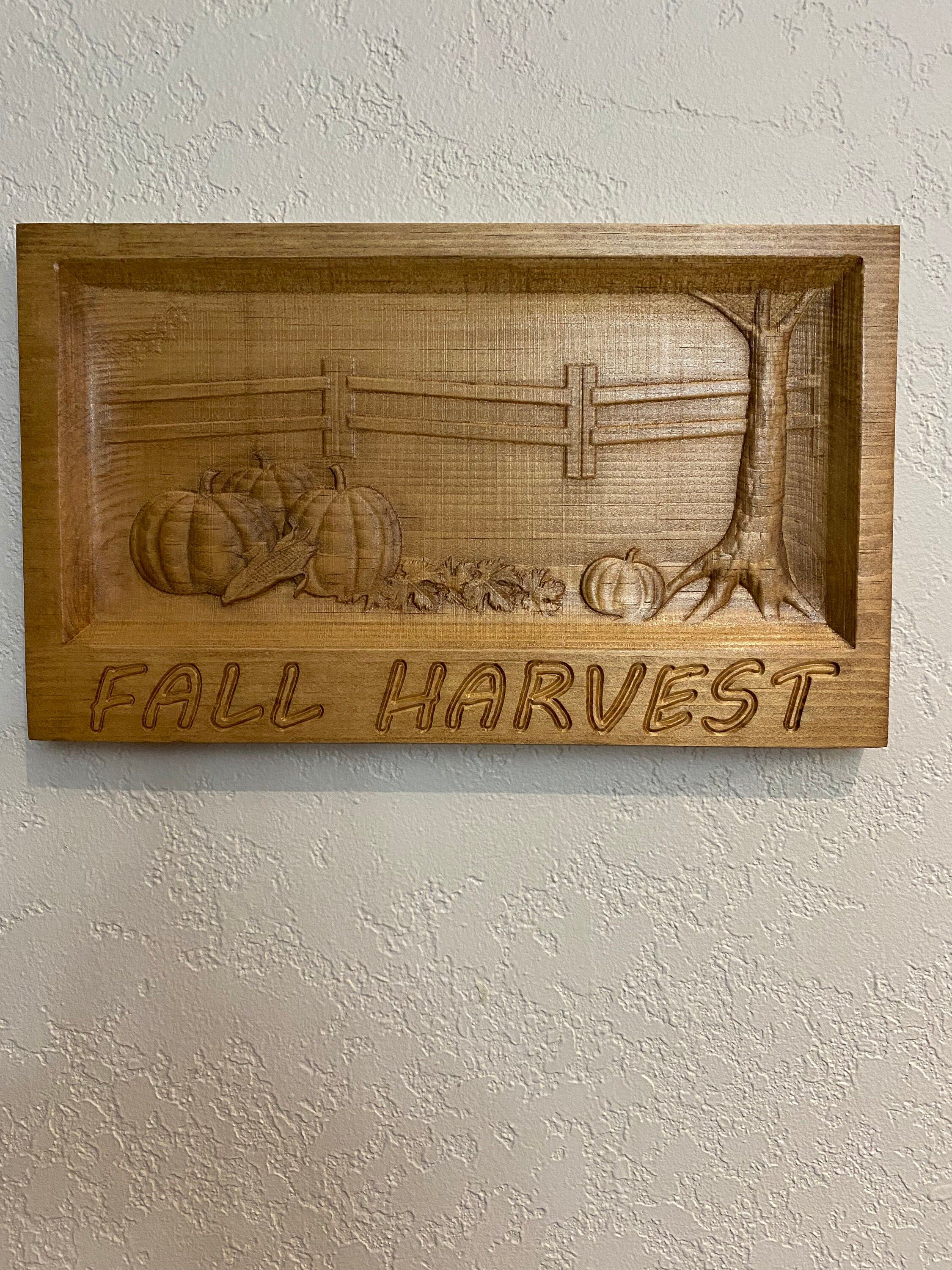 Wood, Fall Harvest Plaque - Etsy