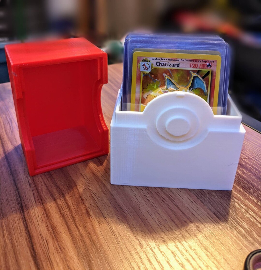 Pokemon Card Storage Box (lg-fits 30 Toploader Cards) - Etsy