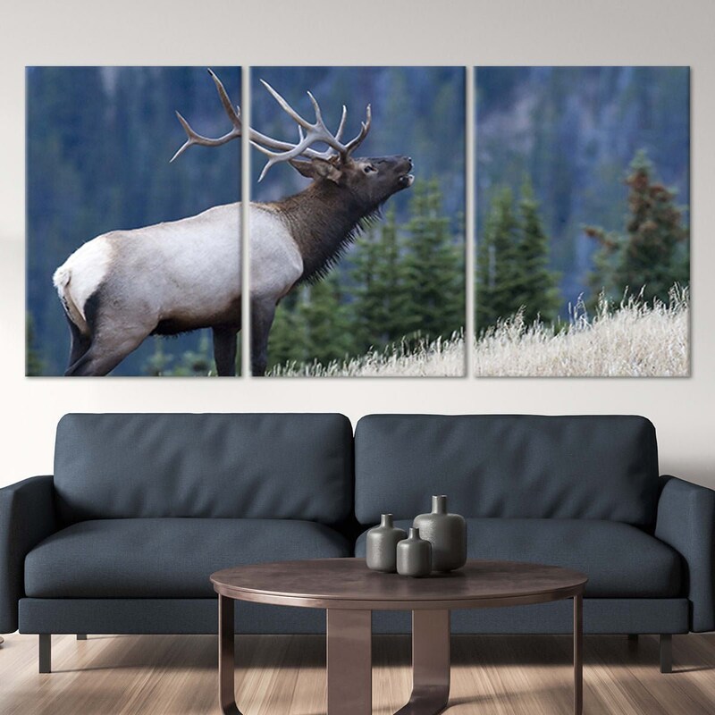 Elk Canvas Wall Art - Etsy